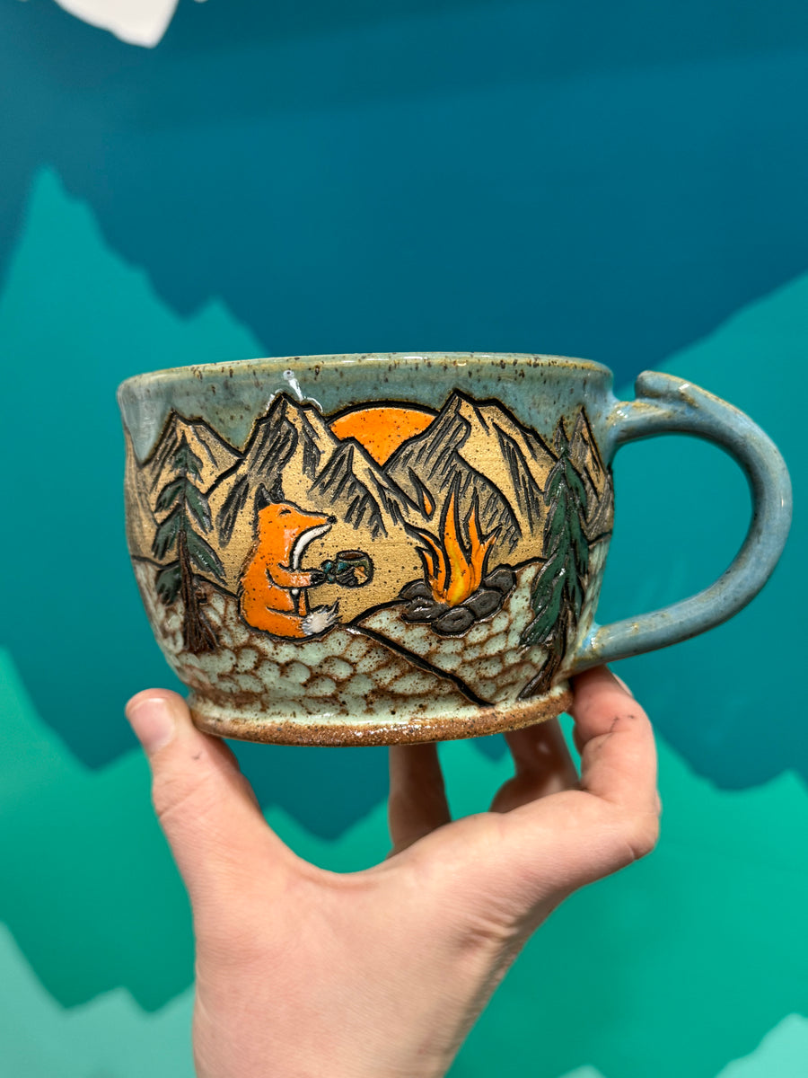 Fox Wide Mouth Latte Mug - 22 fl. oz. - 360 Degree design – Little Alps ...
