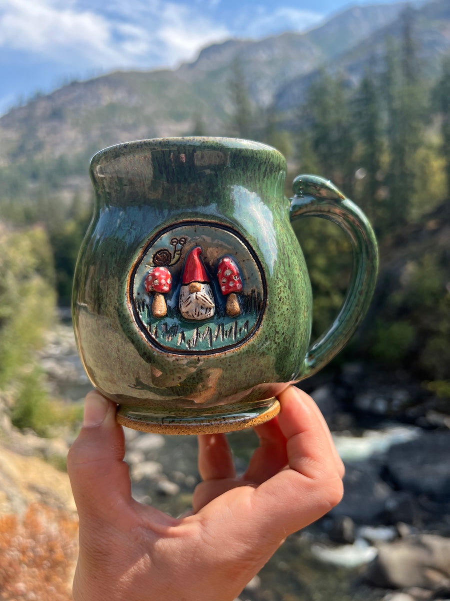 Garden Gnome Sculpted Mug- 19 fl. oz – Little Alps Gallery